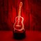 3D led guitar night light seven-color touch visual light creative gift atmosphere small table lamp supplier