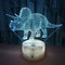 Foreign trade new dinosaur 3D night light Colorful touch LED visual light Gift atmosphere LED stereo table lamp supplier